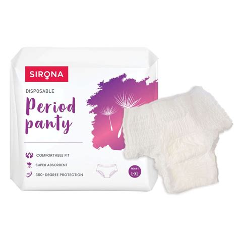Sirona Disposable Period Panties L Xl Sirona Hygiene Private Limited