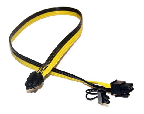 PCIE Pin Male To Dual Pin 6 2 Male PCI Express Power Adapter Cable
