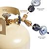 Rivland Adaptador Conector T Tee Para Tanque De Gas Lp Propano Pol
