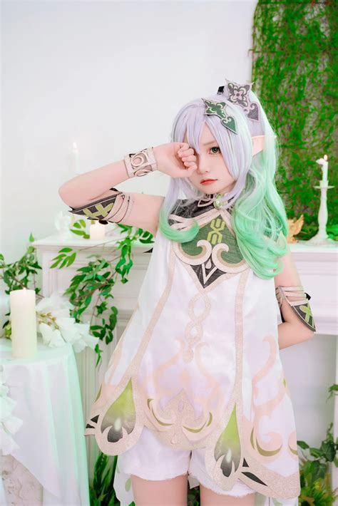 Nekokoyoshi 爆机少女喵小吉 cosplay Nahida Genshin Impact 85 photos and 2