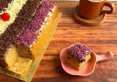 Resep Cake Potong Kopi Taro Coklat Keju Oleh Rini Dwi Astuti Cookpad