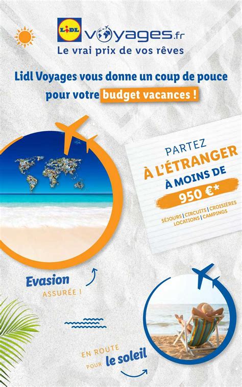 Promo Lidl Voyages Fr Chez Lidl ICatalogue Fr