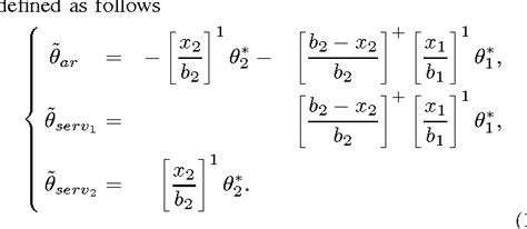 table i from extension of heuristics for simulating population overflow in jackson tandem