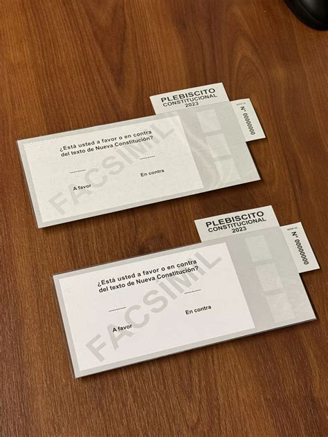 Plebiscito Constitucional C Mo Es La Papeleta Y Cu Les Son Las