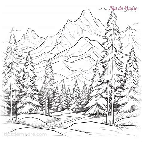 Dibujos de paisajes para colorear e imprimir para niños Tips de Madre