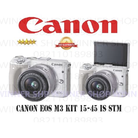 Jual KAMERA CANON EOS M3 KIT 15 45 STM MIRROLES CANON EOS M3 CANON