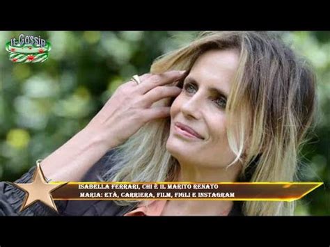 Isabella Ferrari chi è il marito Renato Maria età carriera film