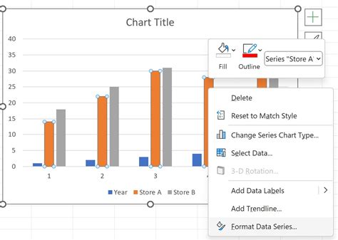 excel modify spacing in clustered column chart statsidea learning statistics