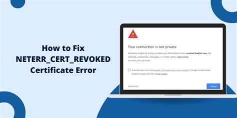 NET ERR CERT AUTHORITY INVALID How To Fix It