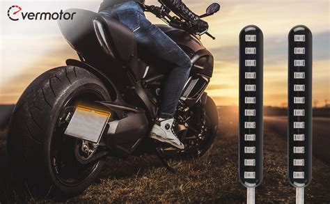 evermotor 12V 12 LED E geprüfte Motorrad Kennzeichenbeleuchtung