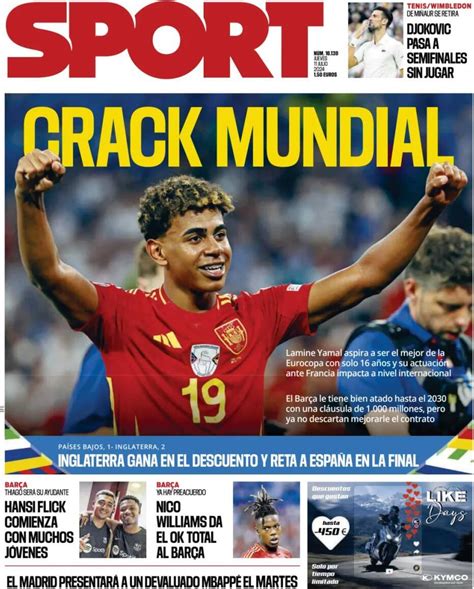 Capa Jornal Sport Julho Capasjornais Pt