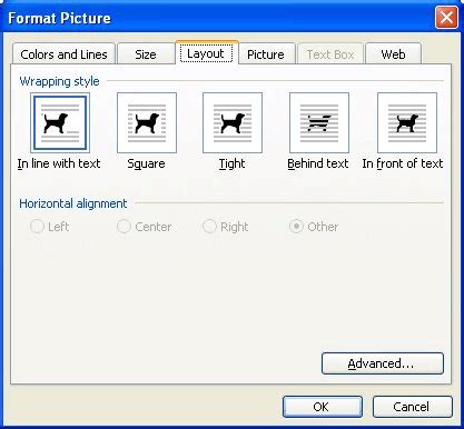 Wrapping Text Around A Graphic Microsoft Word