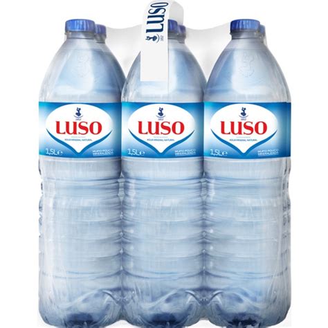 Comprar Água Mineral Natural Pack 6 garrafa 1 5 L Luso Supermercado