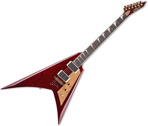 Ltd Esp Kirk Hammett Signature Kh V Red Sparkle Elektromos Git R