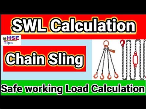 How To Calculate Safe Working Load Of Chain Sling SWL Chain Sling