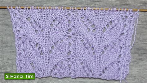 Punto Calado HOJAS Tutorial Con Diagrama Tejido Con Dos Agujas 577