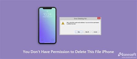 You Don T Have Permission To Delete This File On Iphone Solved