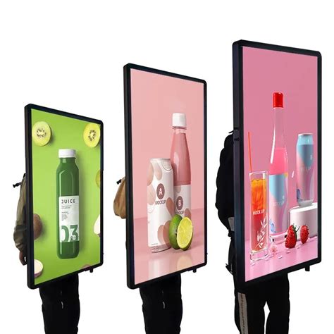 High Quality Double Side Mobile Digital Walking LED Human Backpack