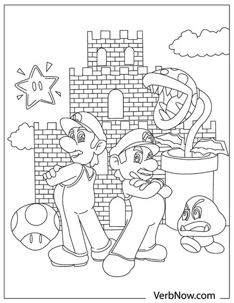 Printable Super Mario Bros Coloring Pages
