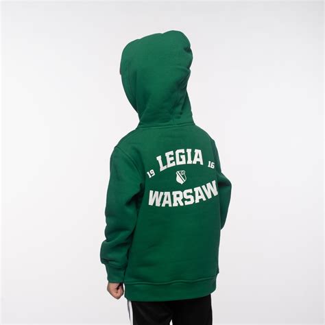 Zielona Bluza Z Kapturem Legia Warsaw Legia Warszawa FanStore