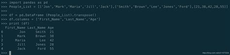 pandas list dict 转换为dataframe 阿里云开发者社区