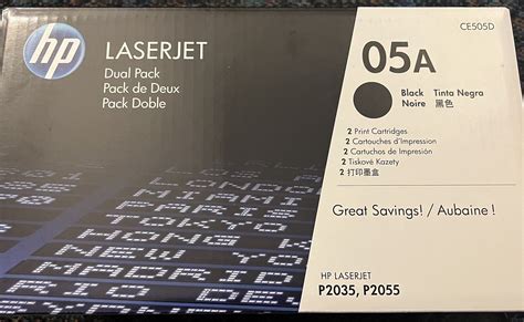 Hp Ce D A Laserjet Black Toner Cartridge Dual Pack Ebay