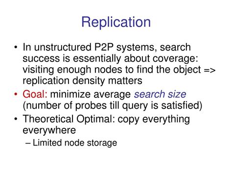 ppt search and replication in unstructured peer to peer networks powerpoint presentation id