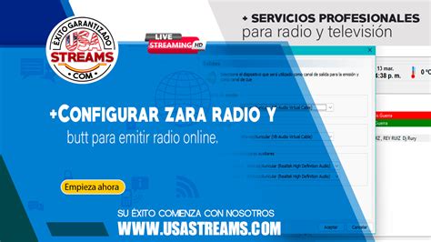 Como Configurar Zara Radio Y Butt Para Emitir Radio USAstreams