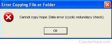 How To Fix Cyclic Redundancy Check Or CRC Error