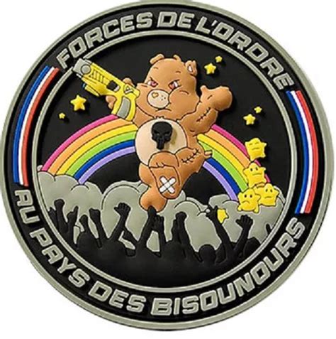 ÉCUSSON PVC GENDARMERIE POLICE Pays des Bisounours RARE