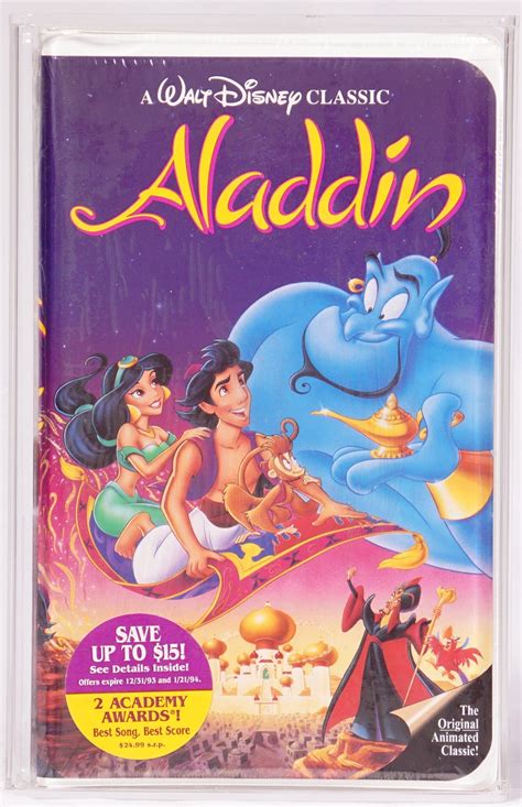 1993 Walt Disney Home Video Sealed VHS Tape Aladdin