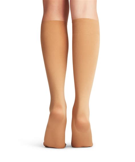 Seidenglatt Den Damen Kniestr Mpfe Beige Falke