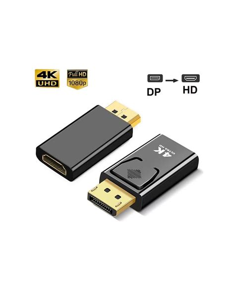 Mini Adaptador V Deo K Displayport Dp Macho A Hdmi Hembra P Fullhd
