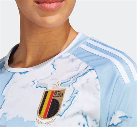 Nova camisa reserva da Bélgica Feminina 2023 Adidas MDF