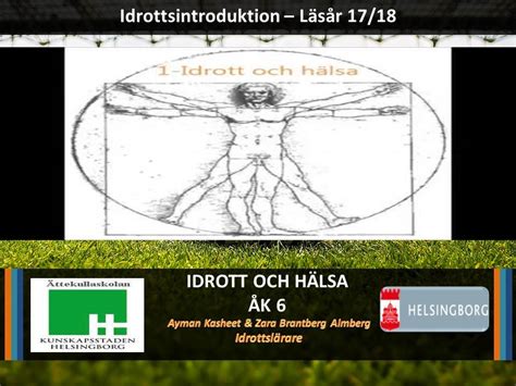 Skolbanken Pedagogisk planering Idrott och hälsa åk 6 VT18