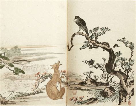 Fables De La Fontaine Artistes Japonais Le Corbeau Et Le Renard
