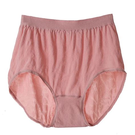 Plus Size 3PC Women Cotton Panties High Rise Underpants High Waist