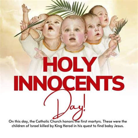 FEAST OF THE HOLY INNOCENTS MARTYRS 28th DECEMBER Prayers And