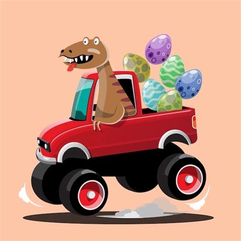 Conjunto De Caracteres De Lindos Dinosaurios De Dibujos Animados De