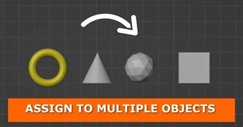 How To Assign A Material To Multiple Objects At Once In Blender