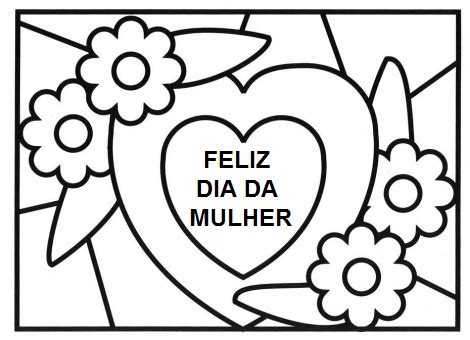 cartão dia internacional da mulher Dia da Mulher Lembrancinhas