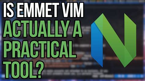 emmet vim tutorial building an html webpage with ease youtube