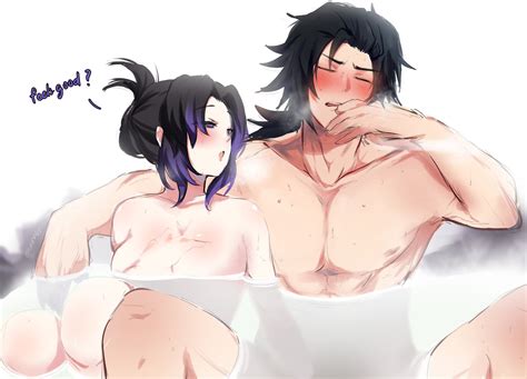 Rule 34 1boy 1girls Bath Bathing Big Breasts Black Hair Blush Breath Completely Nude Demon