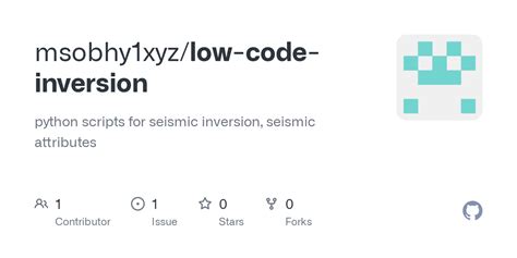 Github Msobhy Xyz Low Code Inversion Python Scripts For Seismic