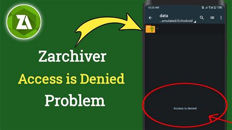 How To Fix Zarchiver Access Denied Access Denied Zarchiver Youtube