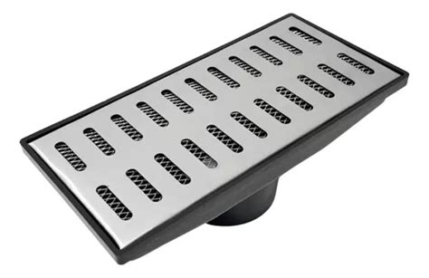 Ralo Quintal 15x30 Inox 304 Cocho Saída Baixa E Anti Inseto