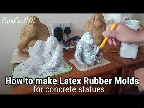 HOW TO MAKE A LATEX RUBBER MOLD PART 1 YouTube Concrete Statue