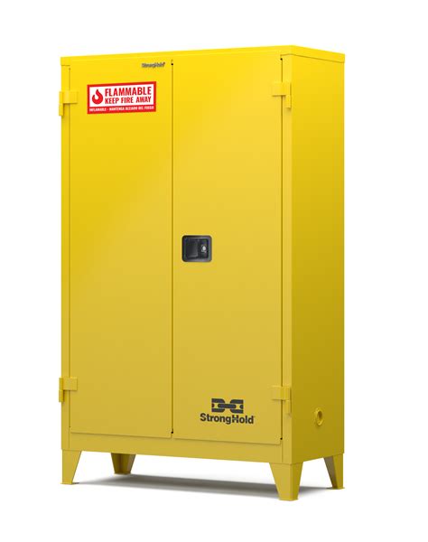 FLAMMABLE SAFETY CABINET WITH SELF CLOSING DOORS 45 GALLON Shelf Master