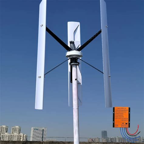 Genway elektrownia wiatrowa VAWT pionowa 1000 W 12 V do użytku