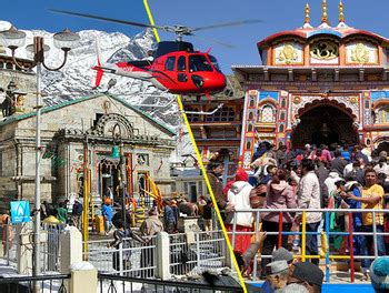 Do Dham Yatra By Helicopter Kedarnath Badrinath Helicopter Tour